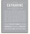 Catharine Personalized Name Meaning Art Prints – Name Stories