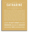 Catharine Personalized Name Meaning Art Prints – Name Stories
