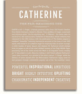 Catherine Personalized Name Meaning Art Prints – Name Stories