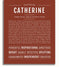 Catherine Personalized Name Meaning Art Prints – Name Stories