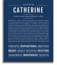 Catherine Personalized Name Meaning Art Prints – Name Stories