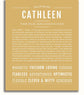 Cathleen | Name Art Print – Name Stories