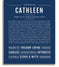 Cathleen Personalized Name Meaning Art Prints – Name Stories