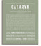 Cathryn | Name Art Print – Name Stories