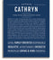 Cathryn Personalized Name Meaning Art Prints – Name Stories
