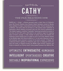 Cathy | Name Art Print – Name Stories