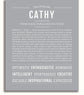 Cathy | Name Art Print – Name Stories