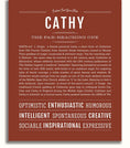 Cathy | Name Art Print – Name Stories