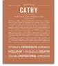 Cathy | Name Art Print – Name Stories