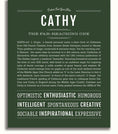 Cathy | Name Art Print – Name Stories