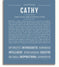 Cathy | Name Art Print – Name Stories