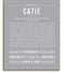 Catie Personalized Name Meaning Art Prints – Name Stories