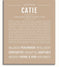 Catie Personalized Name Meaning Art Prints – Name Stories