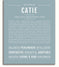 Catie Personalized Name Meaning Art Prints – Name Stories