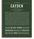 Cayden | Name Art Print – Name Stories