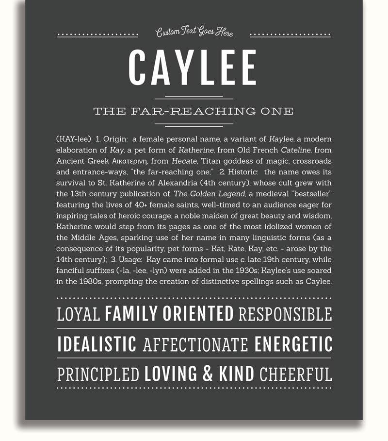 Caylee | Name Art Print – Name Stories