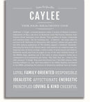 Caylee | Name Art Print – Name Stories