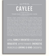 Caylee | Name Art Print – Name Stories