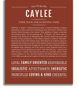 Caylee | Name Art Print – Name Stories
