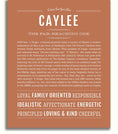 Caylee | Name Art Print – Name Stories