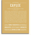 Caylee | Name Art Print – Name Stories