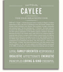 Caylee | Name Art Print – Name Stories
