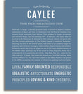Caylee | Name Art Print – Name Stories