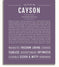 Cayson | Name Art Print – Name Stories