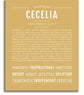 Cecelia | Name Art Print – Name Stories