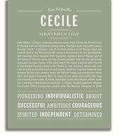Cecile | Name Art Print – Name Stories