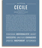 Cecile | Name Art Print – Name Stories