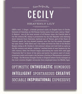 Cecily | Name Art Print – Name Stories