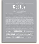 Cecily | Name Art Print – Name Stories
