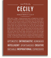 Cecily | Name Art Print – Name Stories