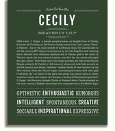Cecily | Name Art Print – Name Stories