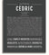 Cedric | Name Art Print – Name Stories