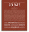 Celeste | Name Art Print – Name Stories