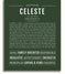 Celeste | Name Art Print – Name Stories