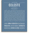 Celeste | Name Art Print – Name Stories