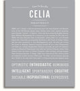 Celia | Name Art Print – Name Stories