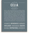 Celia Personalized Name Meaning Art Prints – Name Stories
