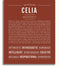 Celia | Name Art Print – Name Stories