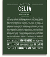 Celia | Name Art Print – Name Stories