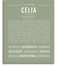 Celia | Name Art Print – Name Stories
