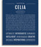Celia | Name Art Print – Name Stories