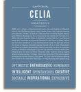 Celia | Name Art Print – Name Stories