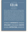 Celia | Name Art Print – Name Stories