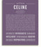 Celine | Name Art Print – Name Stories