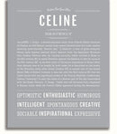Celine | Name Art Print – Name Stories