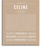 Celine | Name Art Print – Name Stories